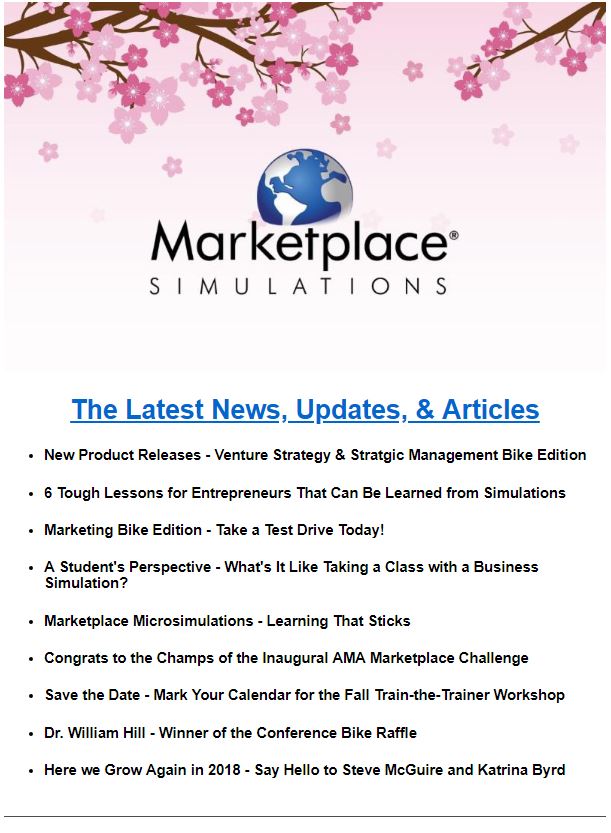 Hope Springs Eternal with Simulation Learning - Marketplace Simulations